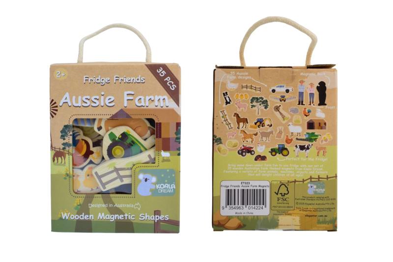 Aussie Farm Fridge Magnets 35pcs at My Wooden Toys