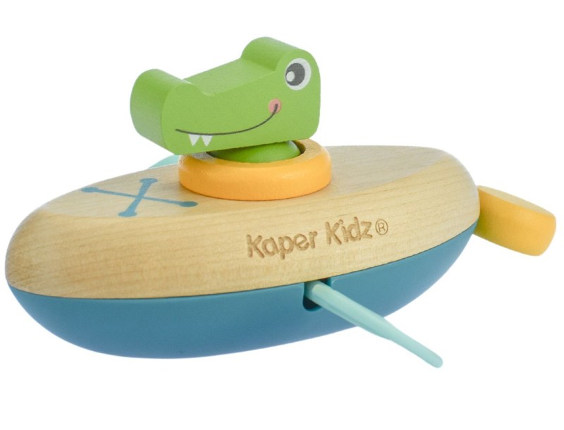 Clockwork Crocodile Bath Boat at My Wooden Toys
