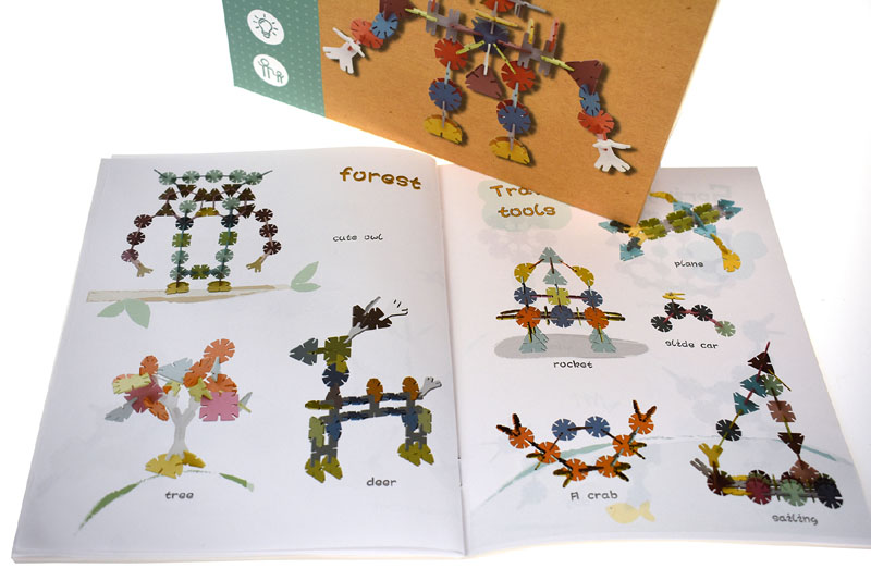 Connectagons Wooden Construction Snow Puzzle - My Wooden Toys