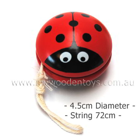 Wooden Bug Yo-yo Red