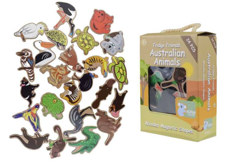 Magnetic Australian Animals Shapes at My Wooden Toys