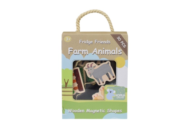 Magnetic Farmyard Animal Shapes at My Wooden Toys