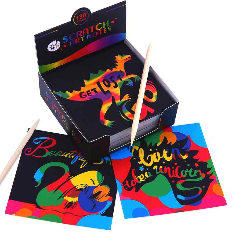 Scratch Art Cards Colours at My Wooden Toys