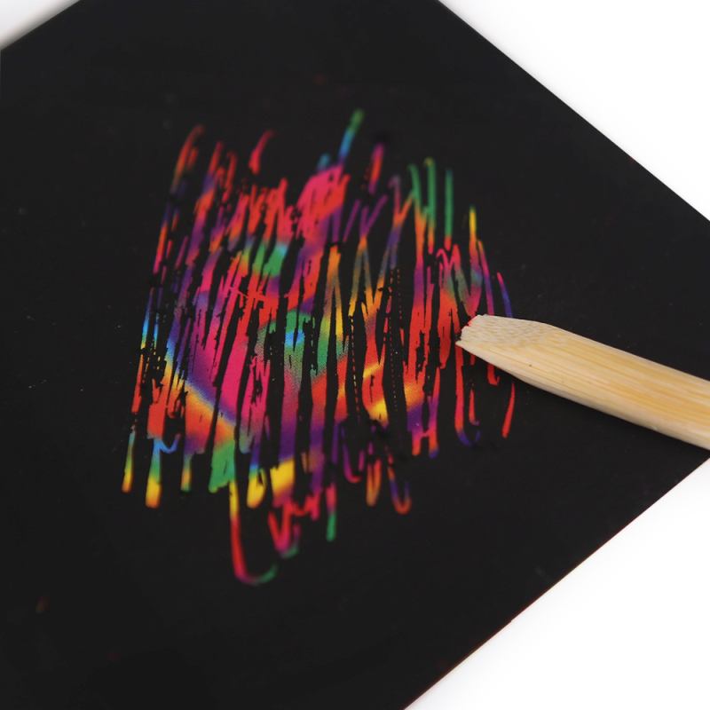 Scratch Art Cards Colours at My Wooden Toys