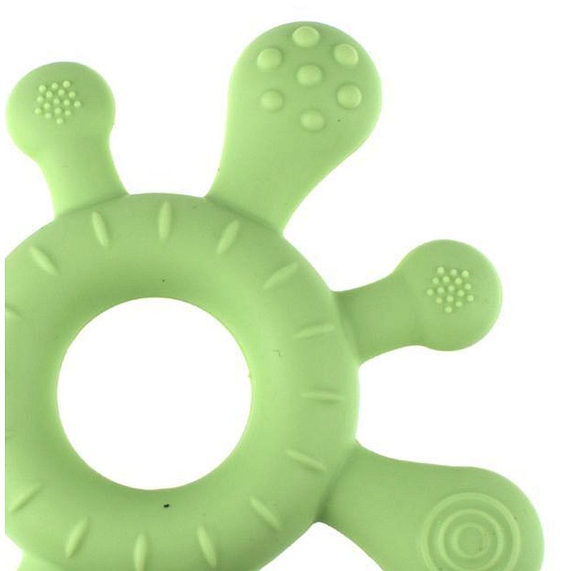 Silicone Splash Teether Green at My Wooden Toys
