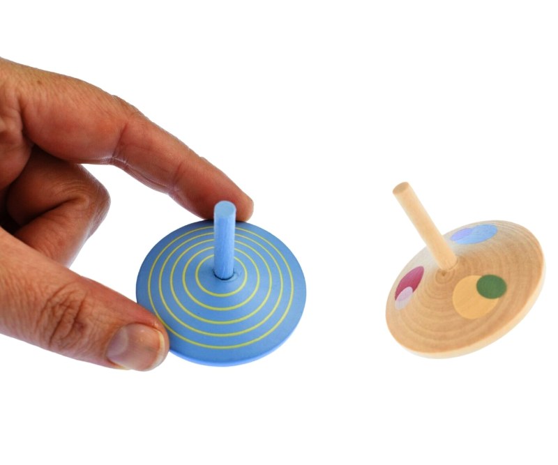 Spinning Tops Set of Six - My Wooden Toys