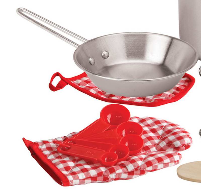 Stainless Steel Cooking Toy Playset - My Wooden Toys