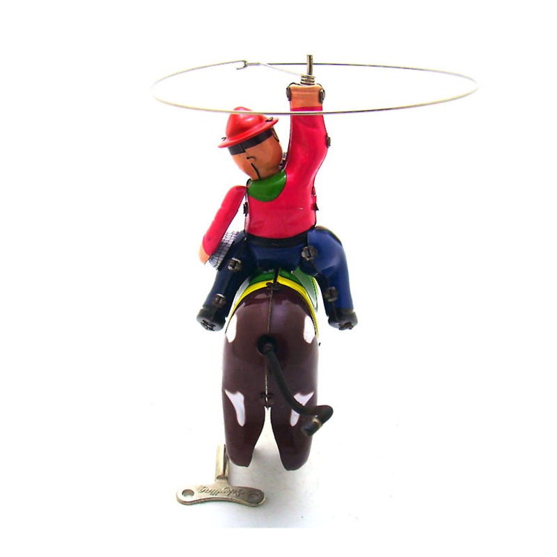Tin Toy Rodeo Cowboy at My Wooden Toys
