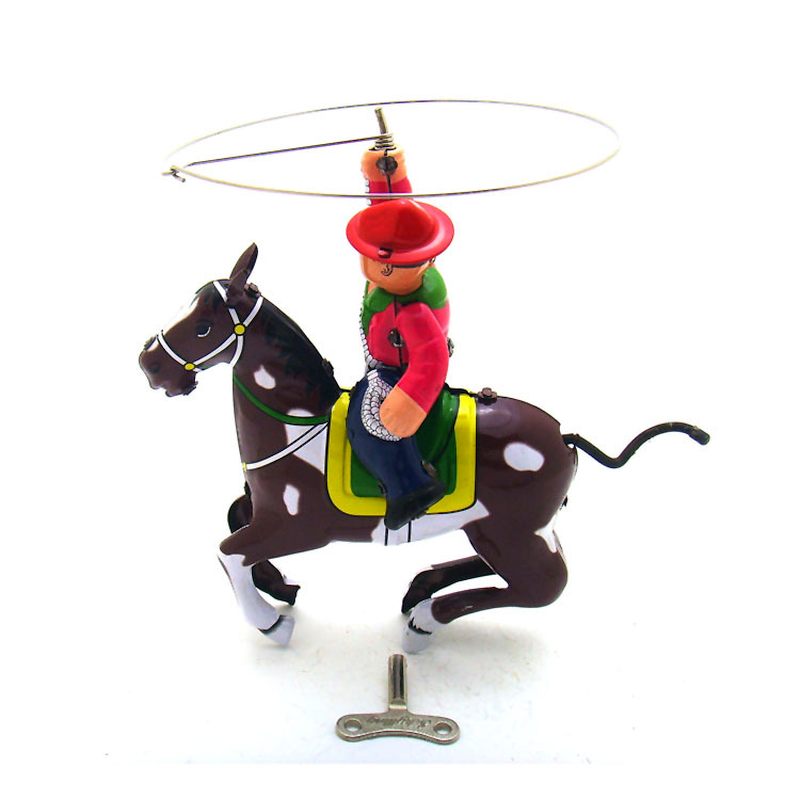 Tin Toy Rodeo Cowboy at My Wooden Toys