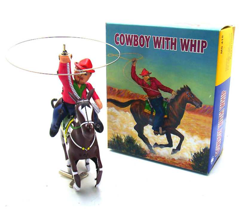 Tin Toy Rodeo Cowboy at My Wooden Toys
