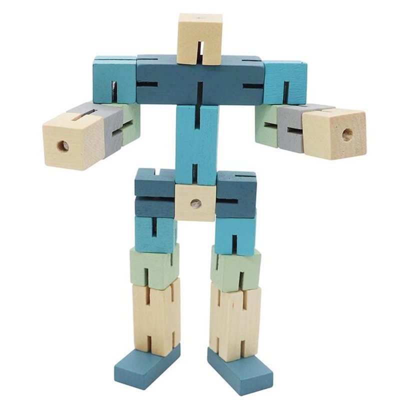 Transformer Cube Robots Set of Three - My Wooden Toys