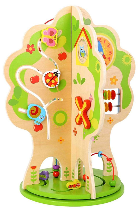 Wooden Tree Rotating Activity Centre - My Wooden Toys