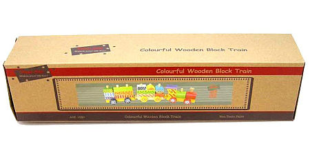 Block Stacking Wooden Train - Kaper Kidz - My Wooden Toys