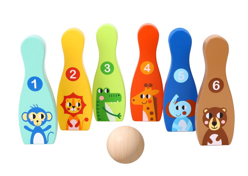Jungle Skittle Bowling Set at My Wooden Toys