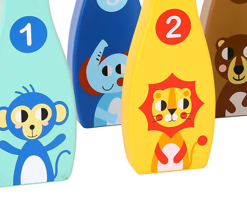 Jungle Skittle Bowling Set at My Wooden Toys