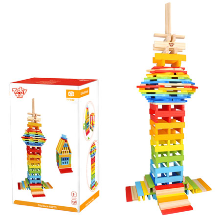 Wooden Building Planks 150 Pieces - STEM - My Wooden Toys