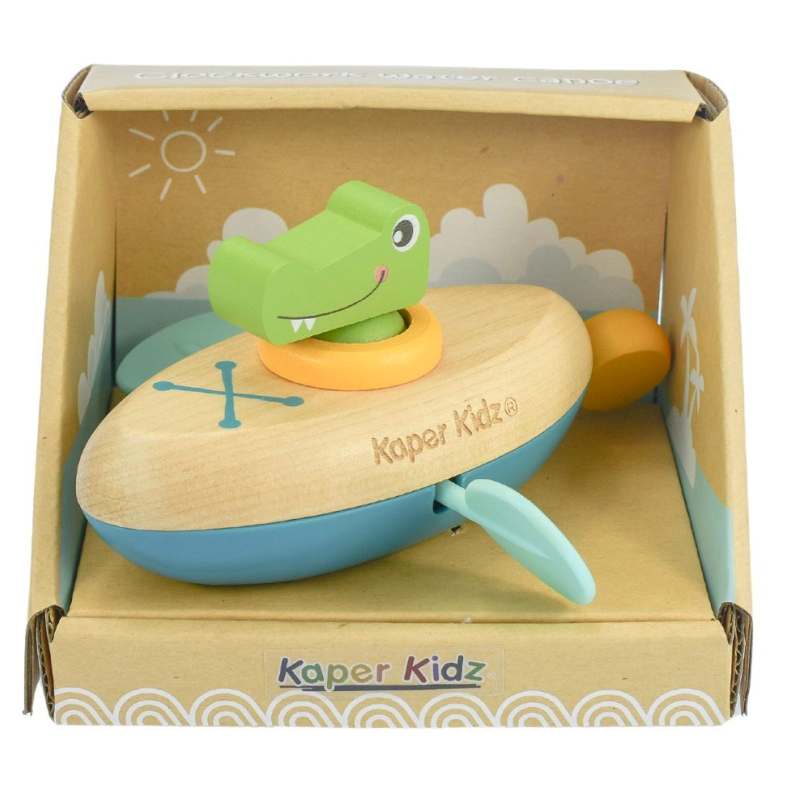 Clockwork Crocodile Bath Boat at My Wooden Toys