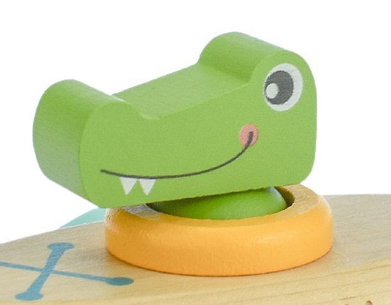 Clockwork Crocodile Bath Boat at My Wooden Toys