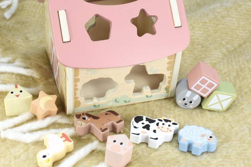 Farmhouse Shape Sorter at My Wooden Toys