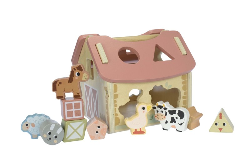 Farmhouse Shape Sorter at My Wooden Toys