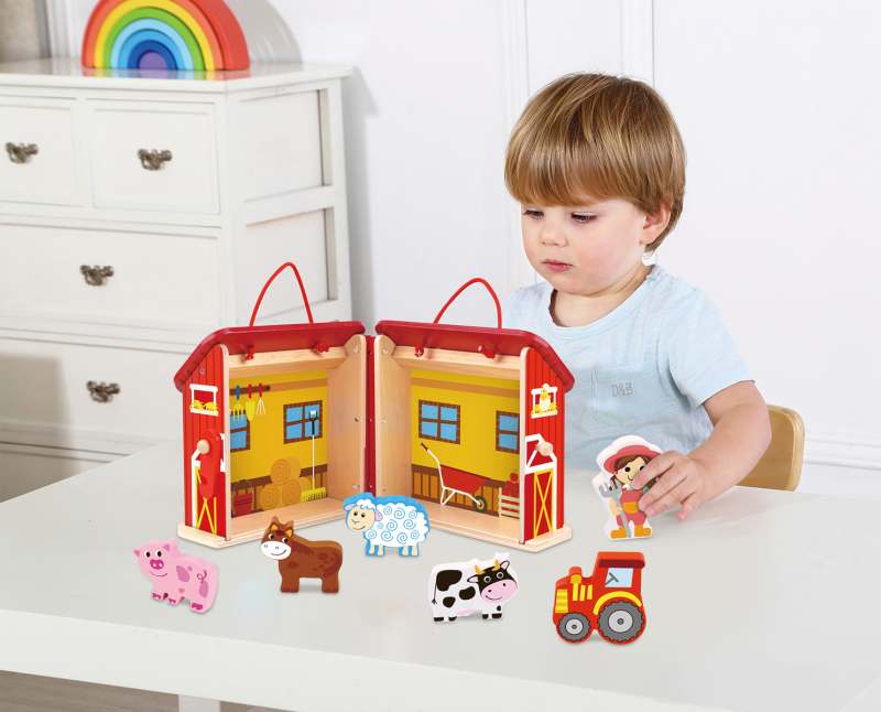 Farm Playset Carry Box at My Wooden Toys