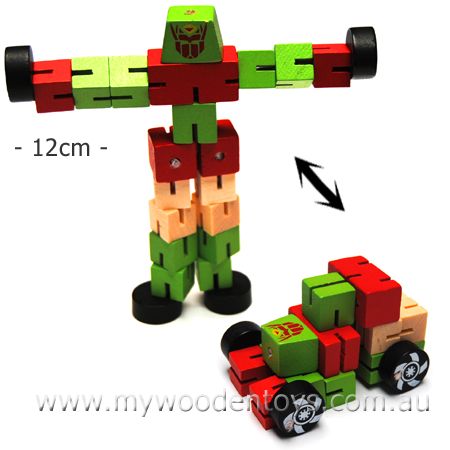 Wooden Transformer Green