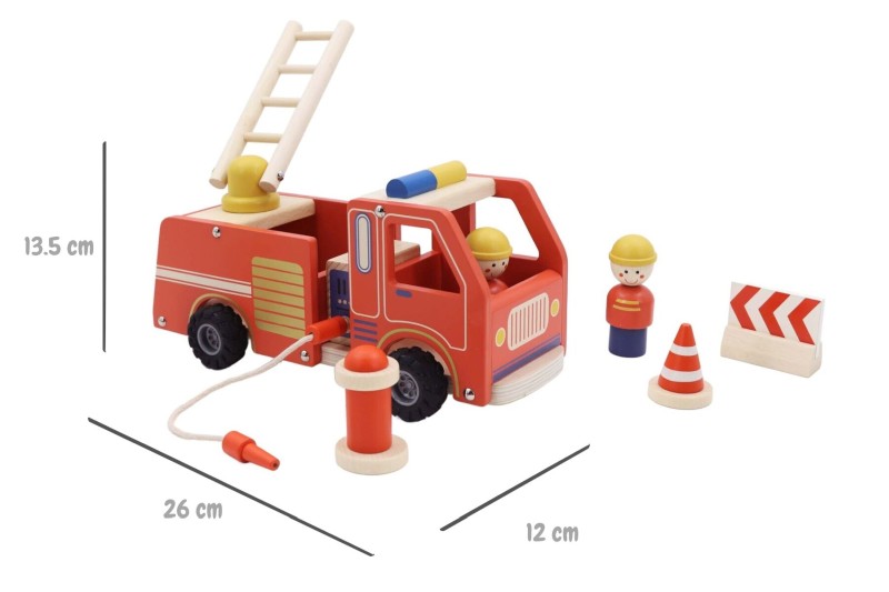 Fire Engine Playset at My Wooden Toys