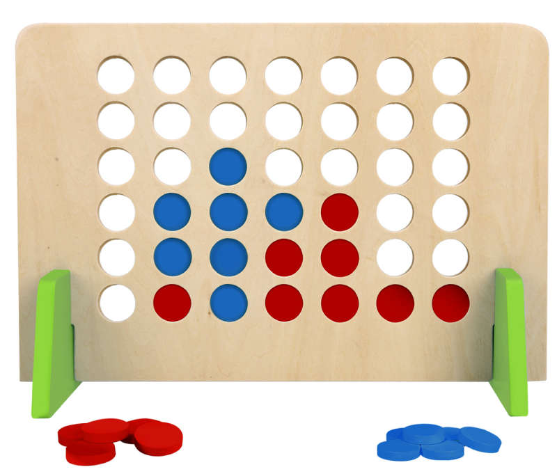 Wooden Four In A Row Game - My Wooden Toys