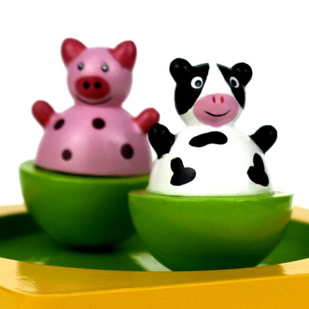 Wooden Music Box Old MacDonald's Farm - My Wooden Toys