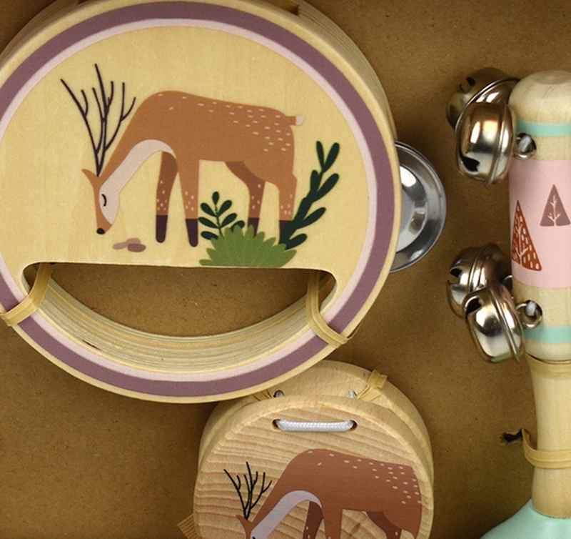 Music Set Deer 5pc at My Wooden Toys