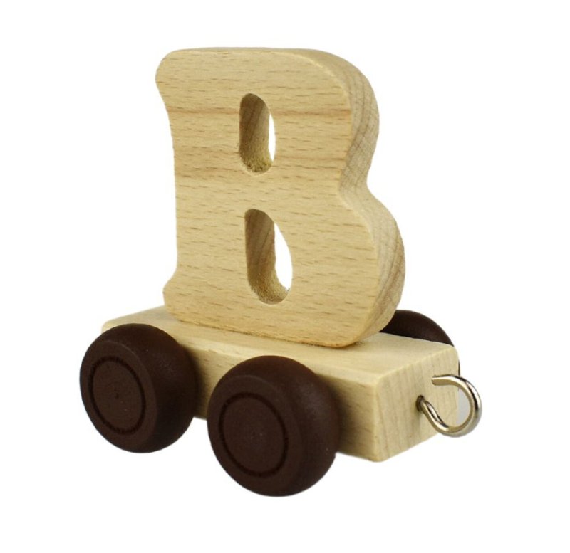 Wooden Personalised Name Train - Letter B - My Wooden Toys
