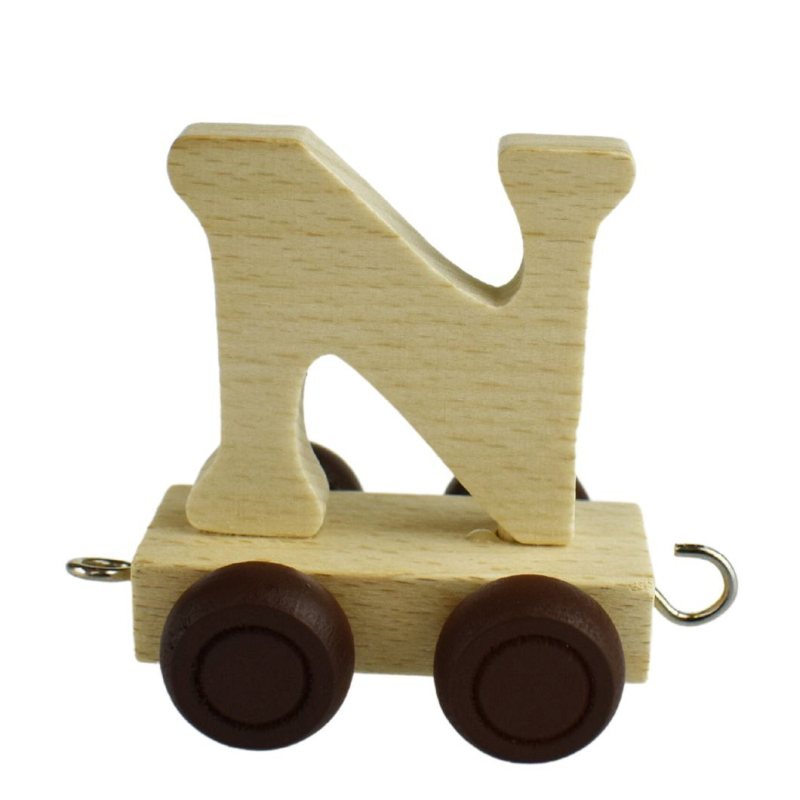 Wooden Name Train Letter N | Personalised Alphabet Carriage