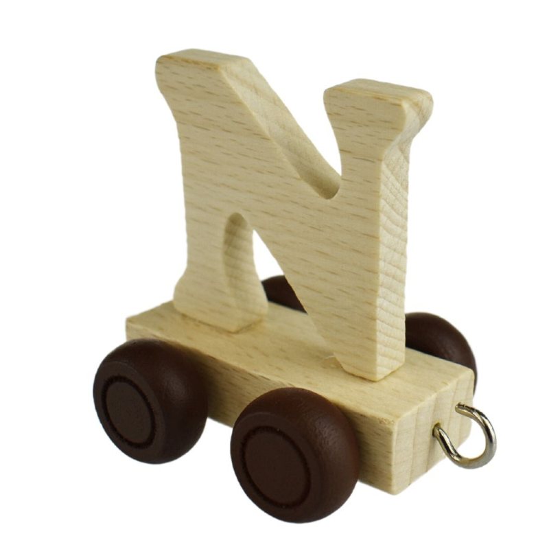 Wooden Name Train Letter N | Personalised Alphabet Carriage