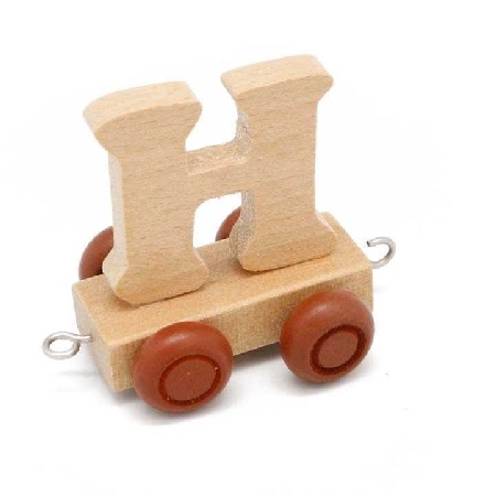 Wooden Personalised Name Train - Letter H - My Wooden Toys