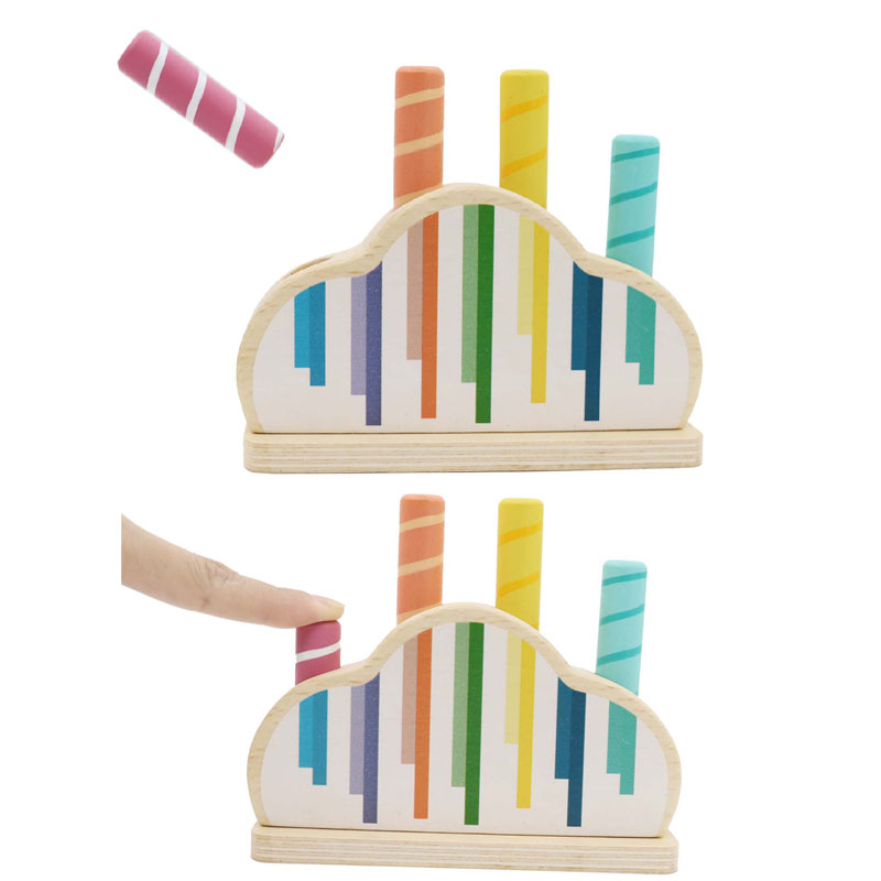 Springing Wooden Pop Up Infant Toy - My Wooden Toys