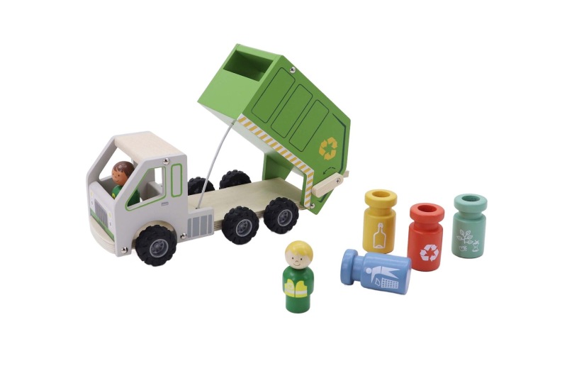 Recycle Truck Playset at My Wooden Toys
