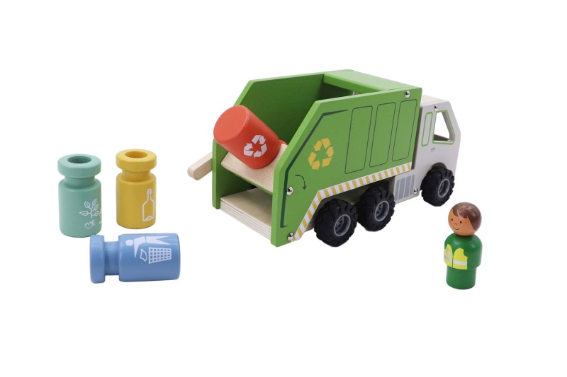 Recycle Truck Playset at My Wooden Toys