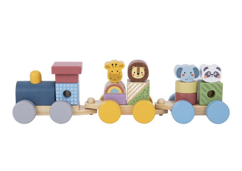 Stacking Animal Train at My Wooden Toys