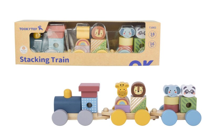 Stacking Animal Train at My Wooden Toys