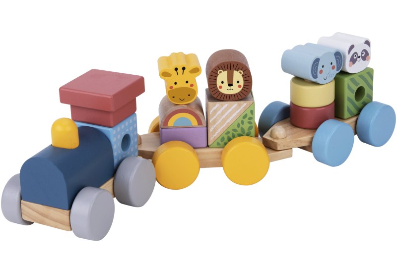Stacking Animal Train at My Wooden Toys