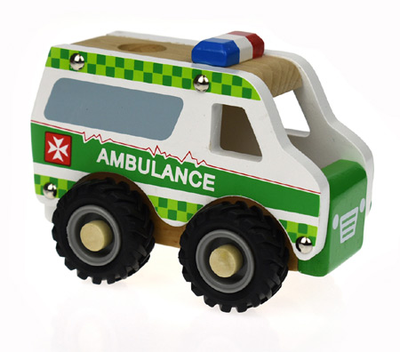 Wooden Toy Truck - Ambulance - My Wooden Toys