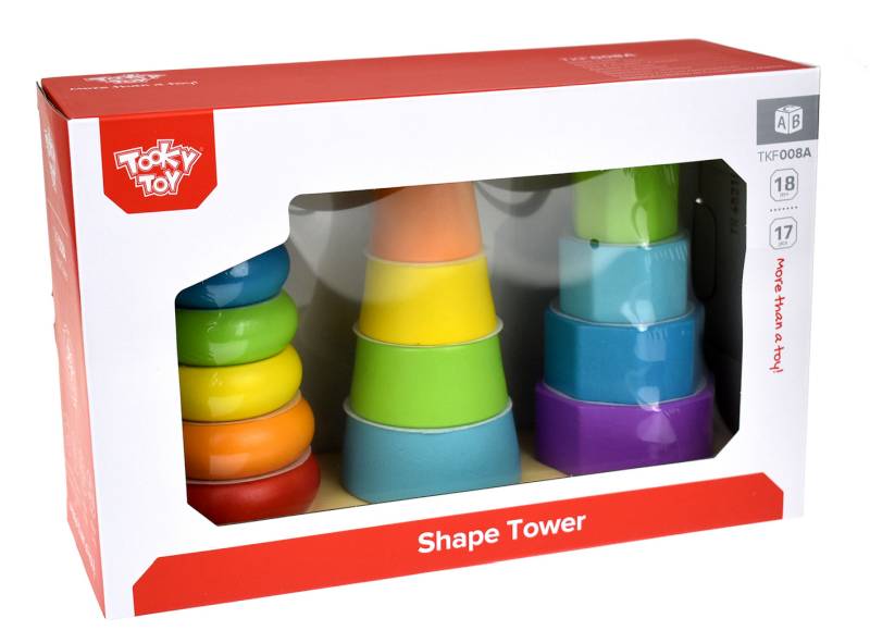 Wooden Toy Stacking Rings - 3 Towers - My Wooden Toys Wooden Toy Stacking Rings - 3 Towers - My Wooden Toys