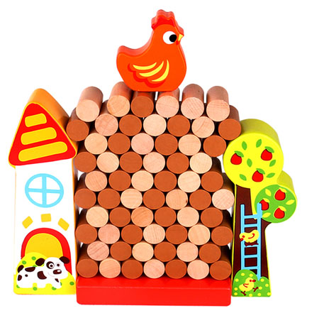 Wooden Game Tumble Chicken - My Wooden Toys